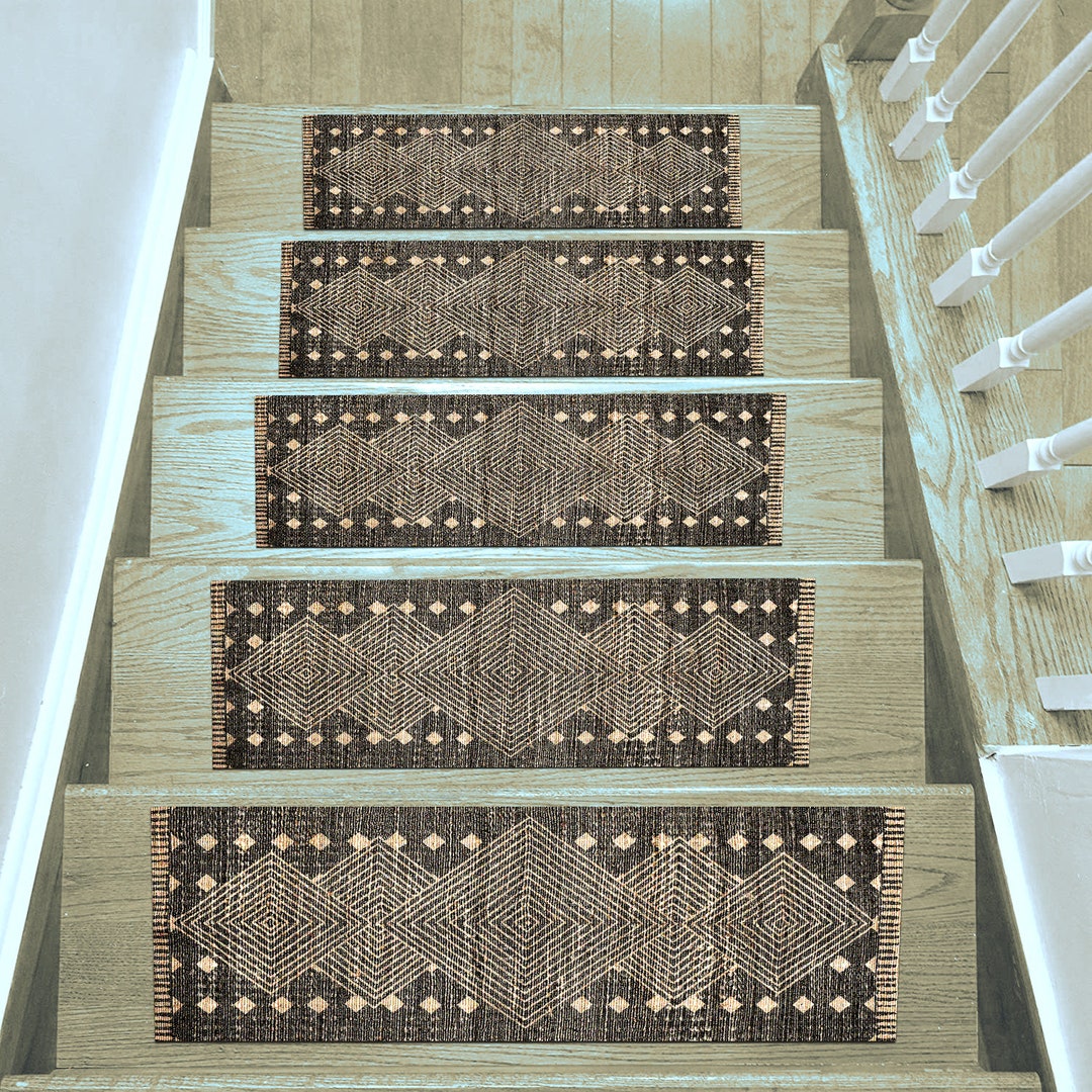 Traditional Stair Treads: Non-slip Carpet Step Rugs, Modern Non-slip ...