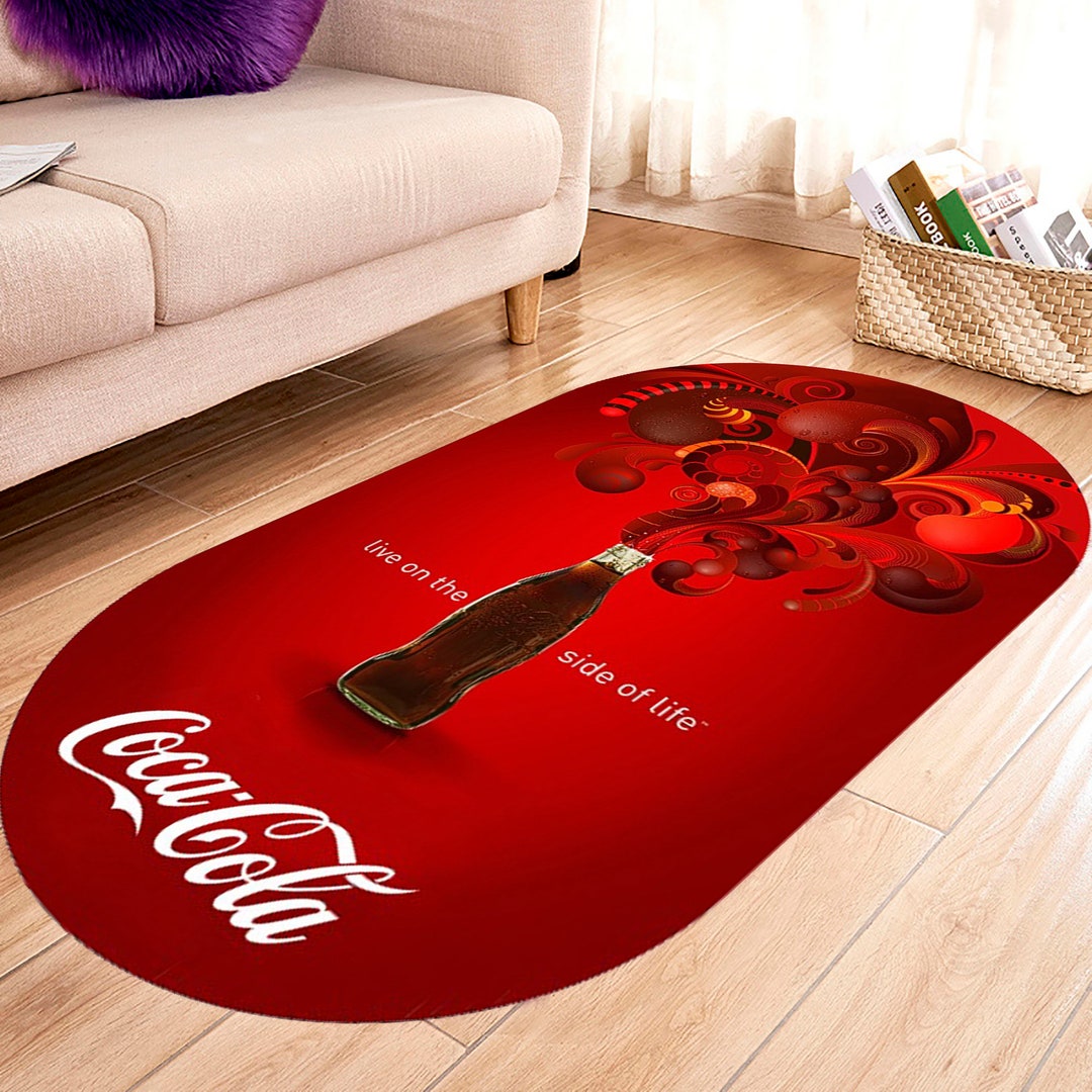 Gift,gift for Women, Legendary Drink Rug, Coca Cola Rug, Drink Rug,oval ...