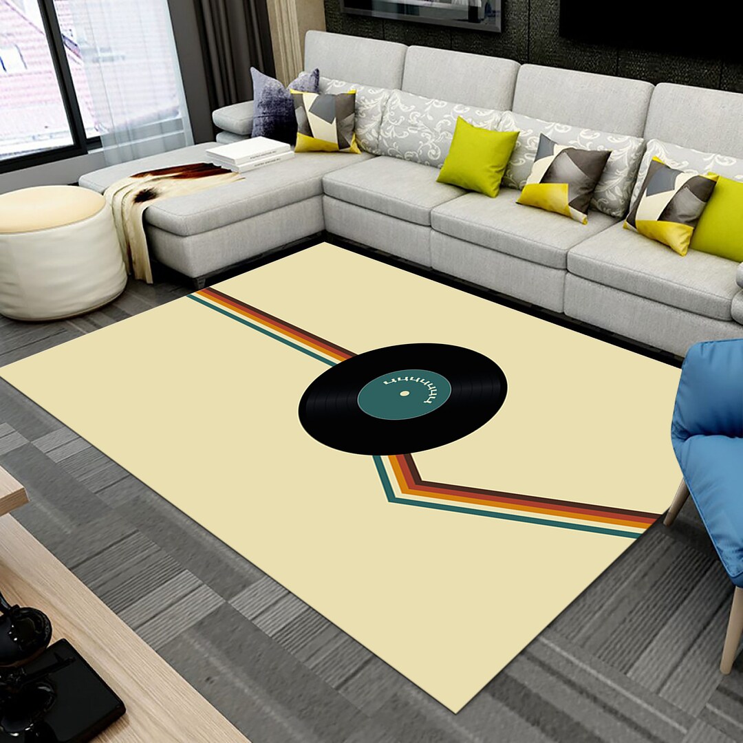 Music Record Rug,cd Rug,record Rug,wohnkultur,decoración Del Hogar ...