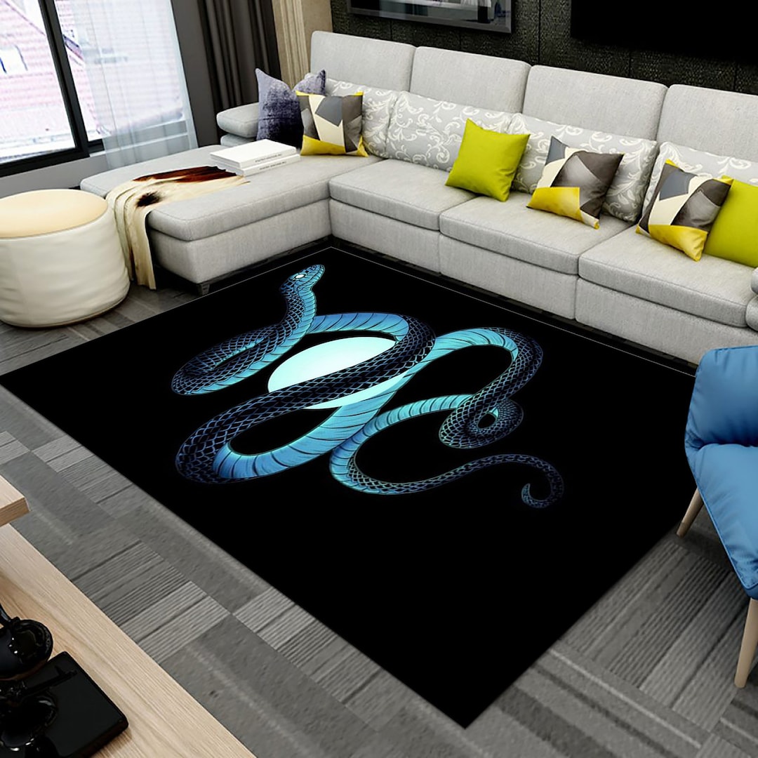 Snake Rug, Illustration Snake Rug, Animal Rug, Colorful Rug, Rugs for ...