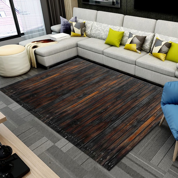 Wood Looking Rugs - Etsy