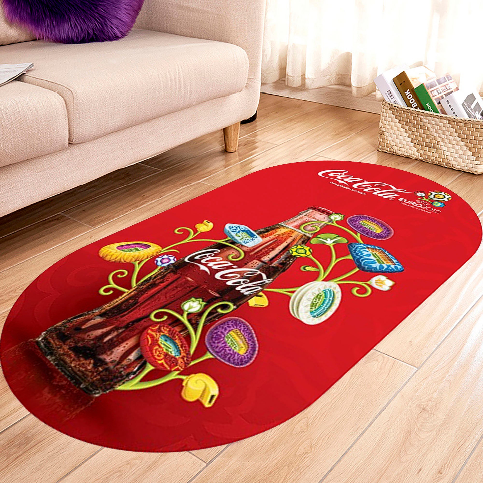 Gift,coca Cola Rug, Legendary Drink Rug,drink Rug, Red Rug,oval Rug ...