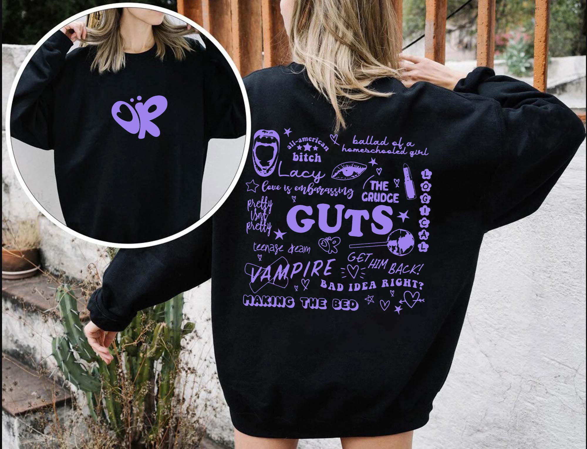 Olivia Rodrigo Guts Shirt, Olivia Rodrigo Guts Merch, Guts Tour 2024 ...