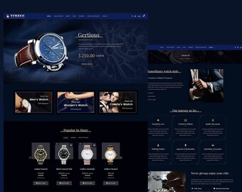 Watch Web Template - Etsy