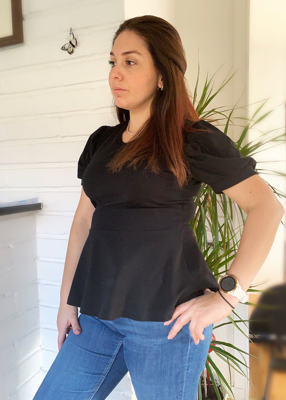 Ingrid Peplum Top - Sewing Pattern Size 34-52 (EU) - Etsy