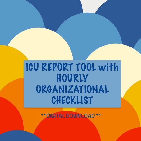 Icu Checklist - Etsy