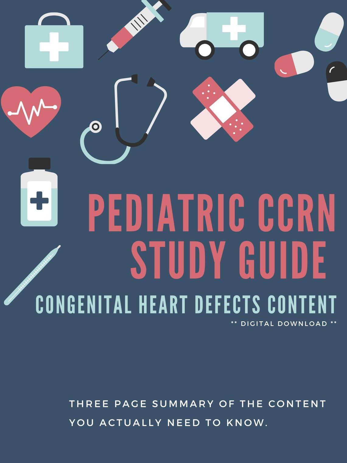 Pediatric CCRN - Congenital Heart Defects Study Guide - Etsy