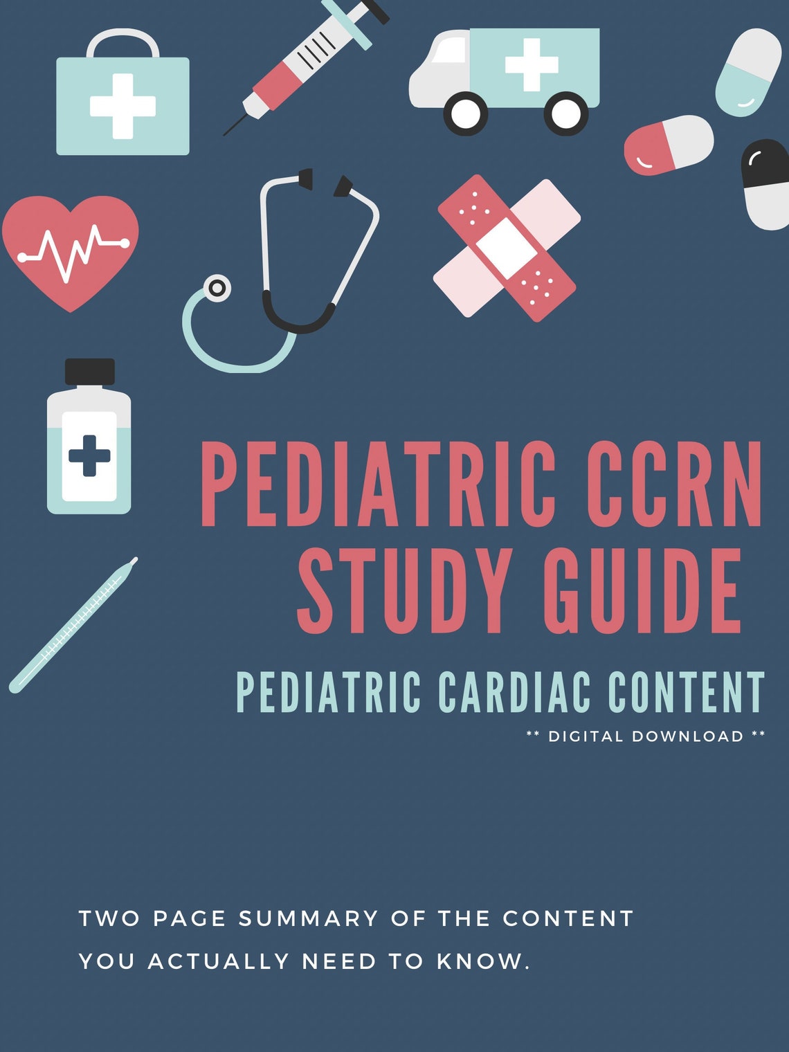 Pediatric CCRN - Cardiac Study Guide - Etsy