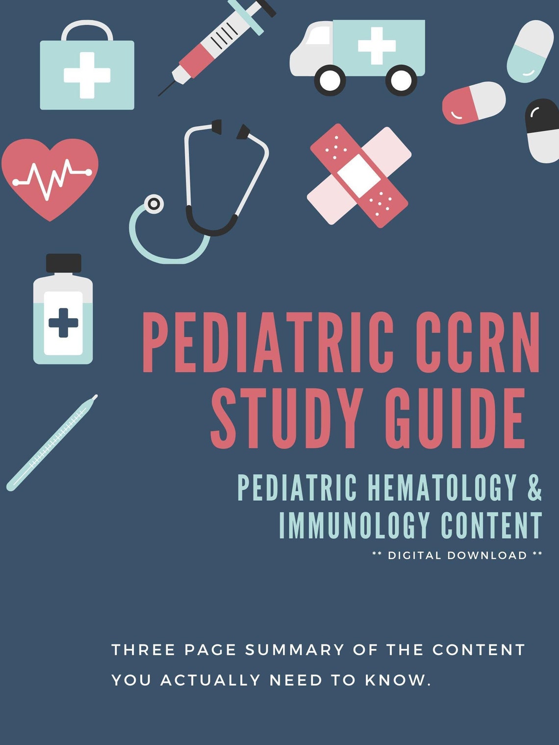 Pediatric CCRN - Hematology & Immunology Study Guide - Etsy