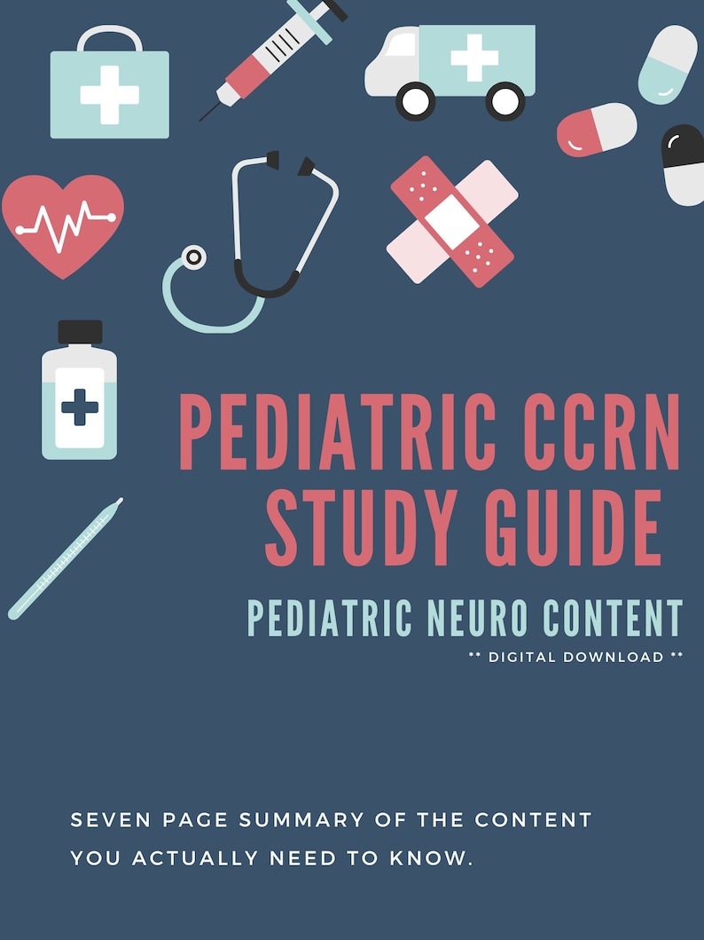 Pediatric CCRN - Neuro Study Guide - Etsy