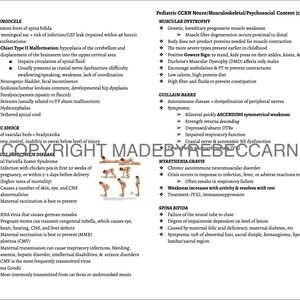 Pediatric CCRN - Neuro Study Guide - Etsy