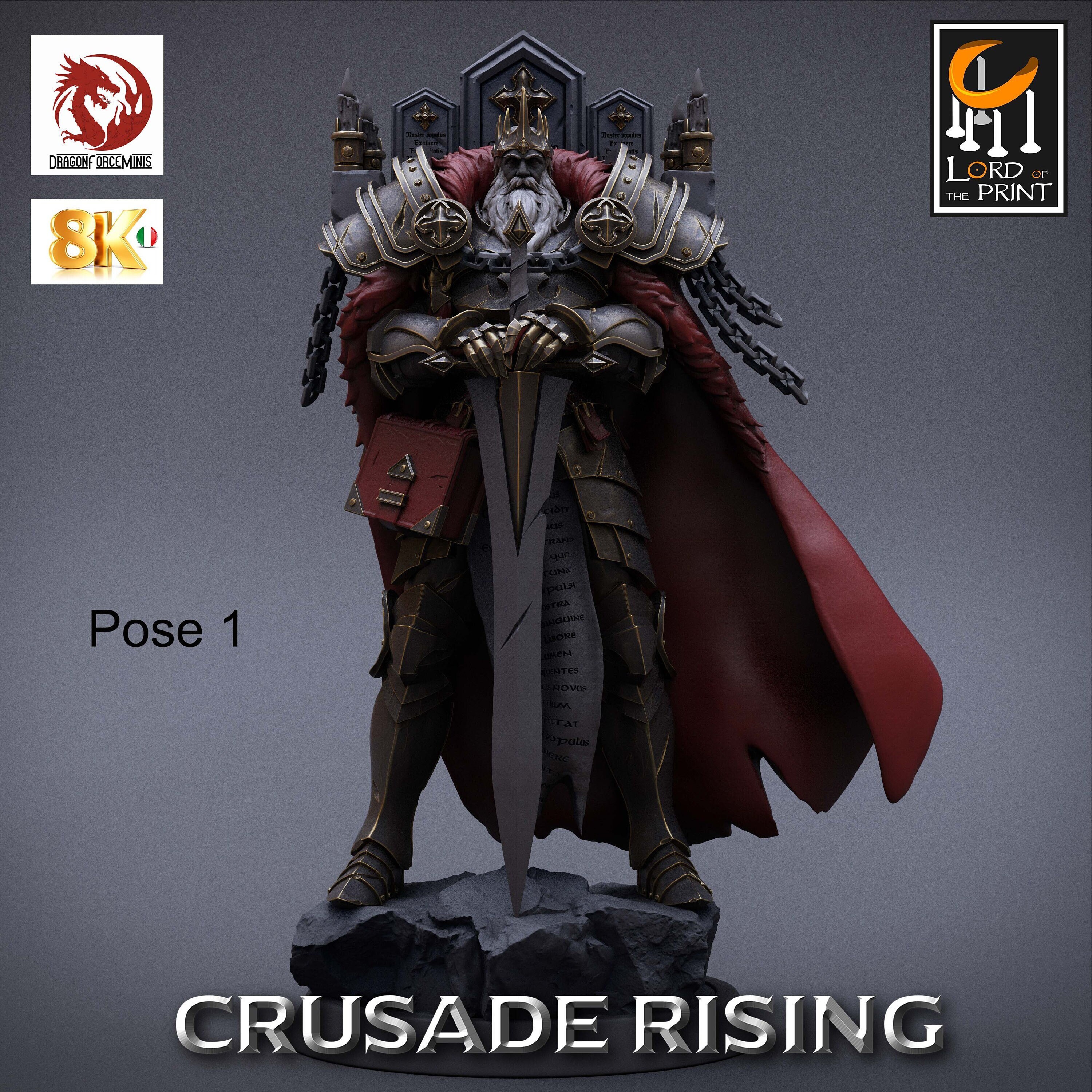 8K Miniatures Crusade Rising King and Priest Lord of the - Etsy