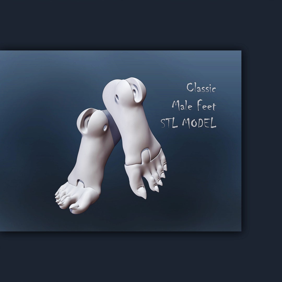 3D STL Men's Feet Doll Classic Movable Fingers BJD Werewolf Boy - Etsy