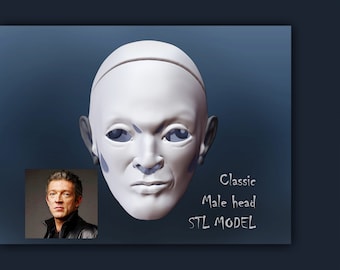 BJD Head Ball Jointed Doll Male 3d Stl for Print - Etsy