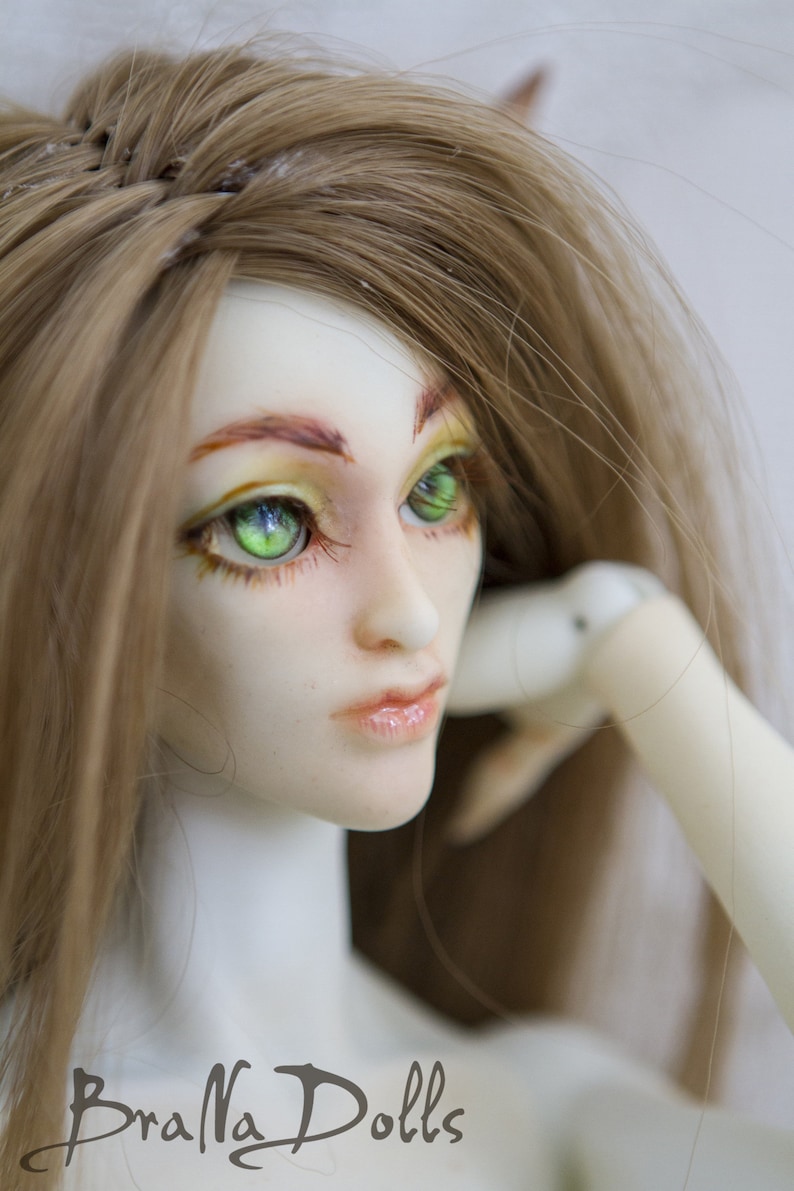 Classical European Female Head — Realistic Modular BJD 3D Model for ...