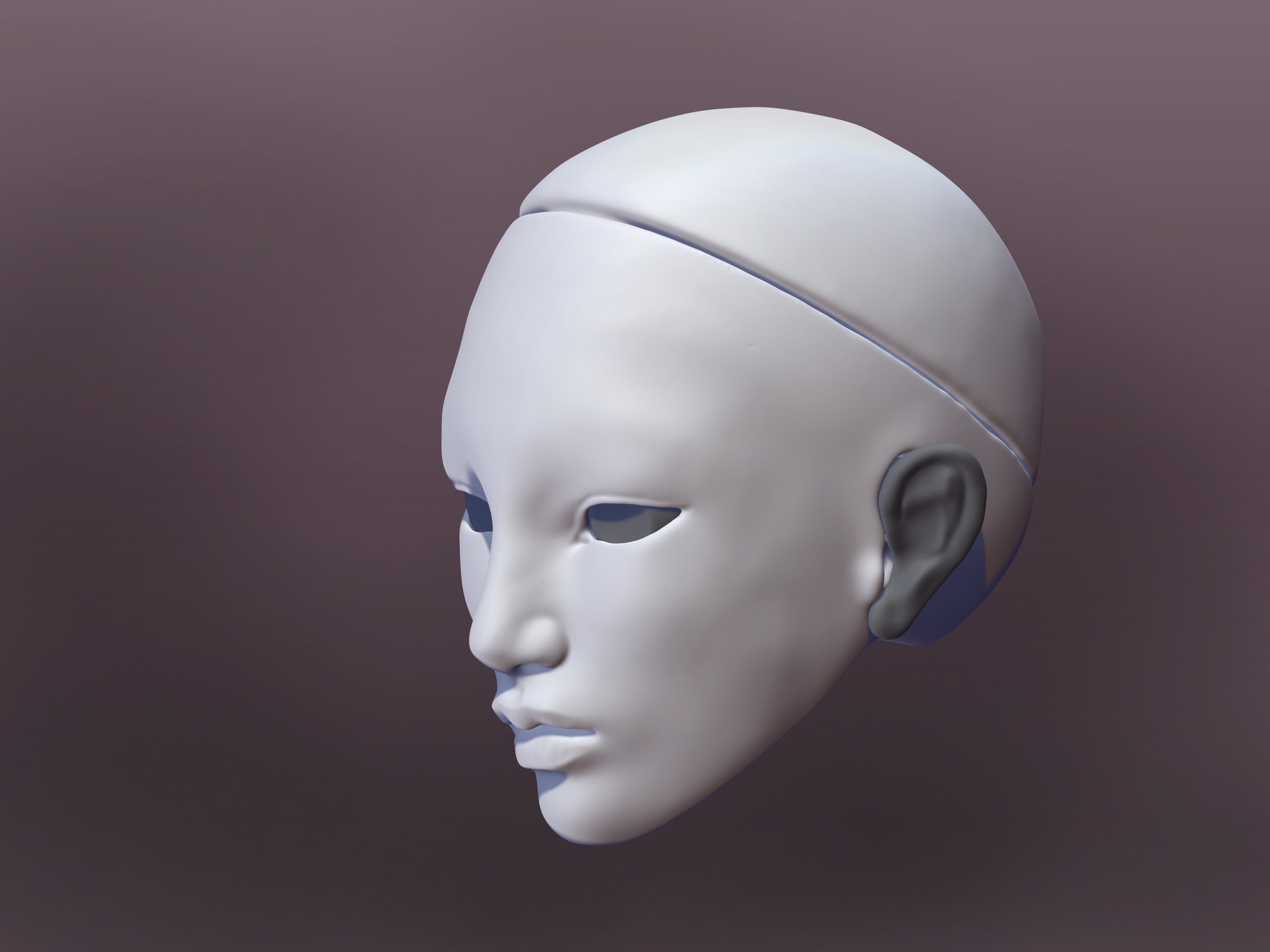 3D STL Asian Head Female Doll Classic BJD - Etsy