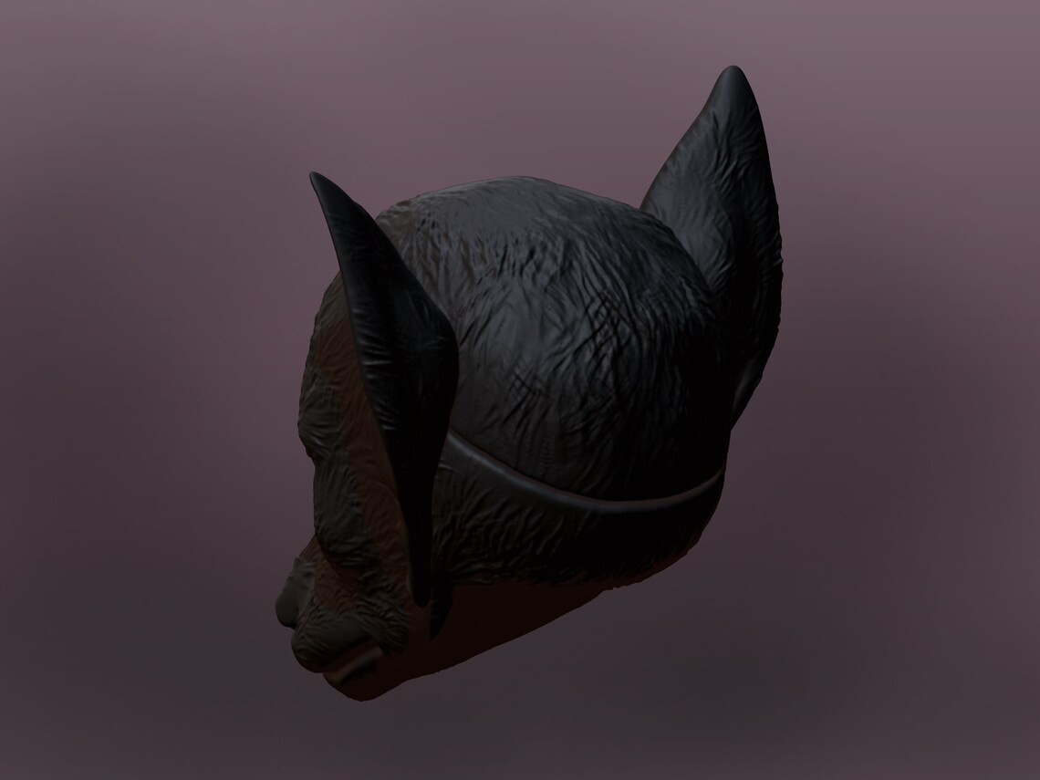 Kitsune Fox Female Head — Realistic Modular BJD 3D Model for 30cm Dolls ...