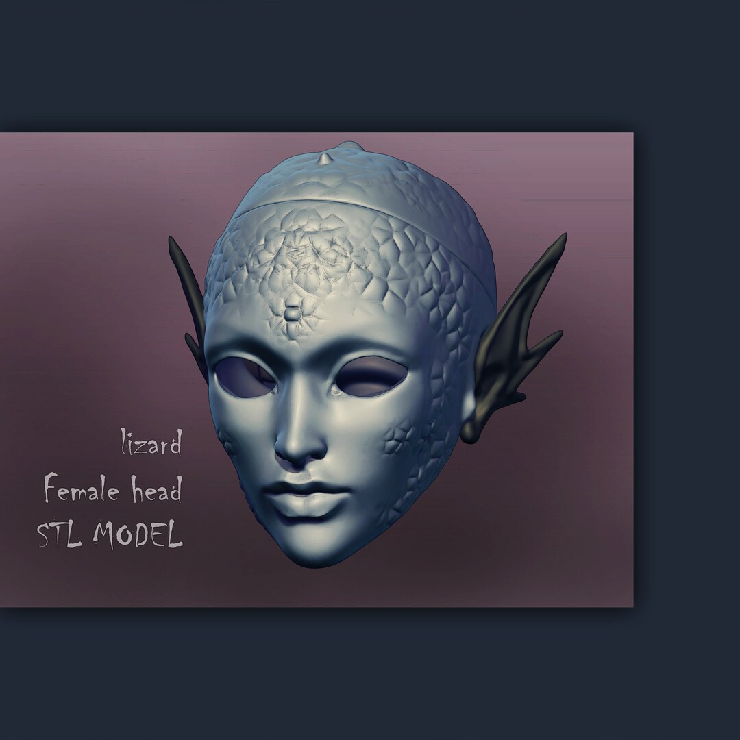 3D STL Head Female Doll BJD Mermaid Girl - Etsy