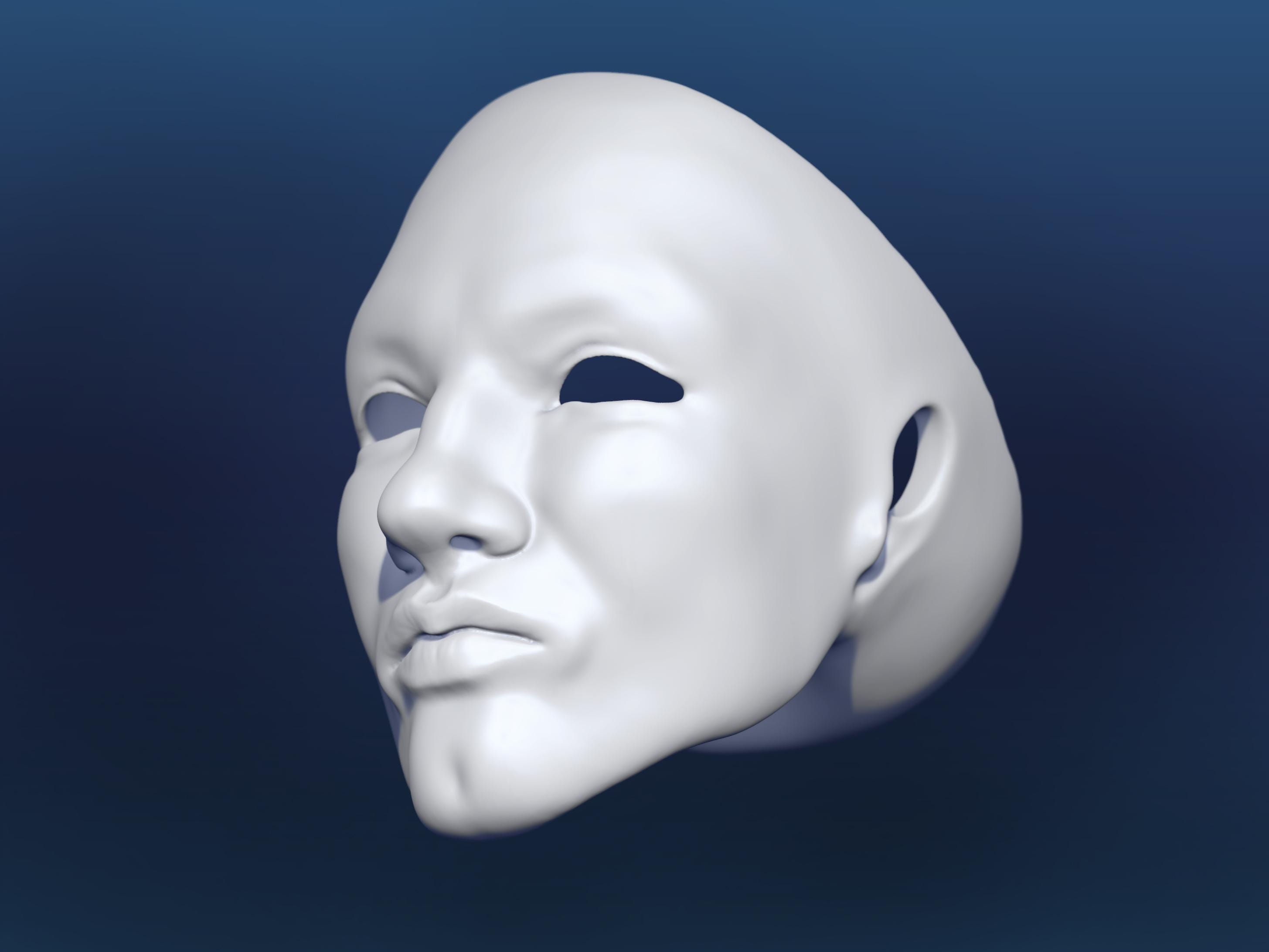 Masculine European Head — Realistic Modular BJD 3D Model for 32cm Dolls ...