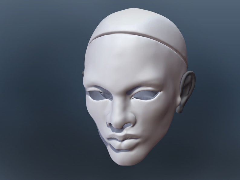 3D STL a Man's Head Doll African BJD - Etsy
