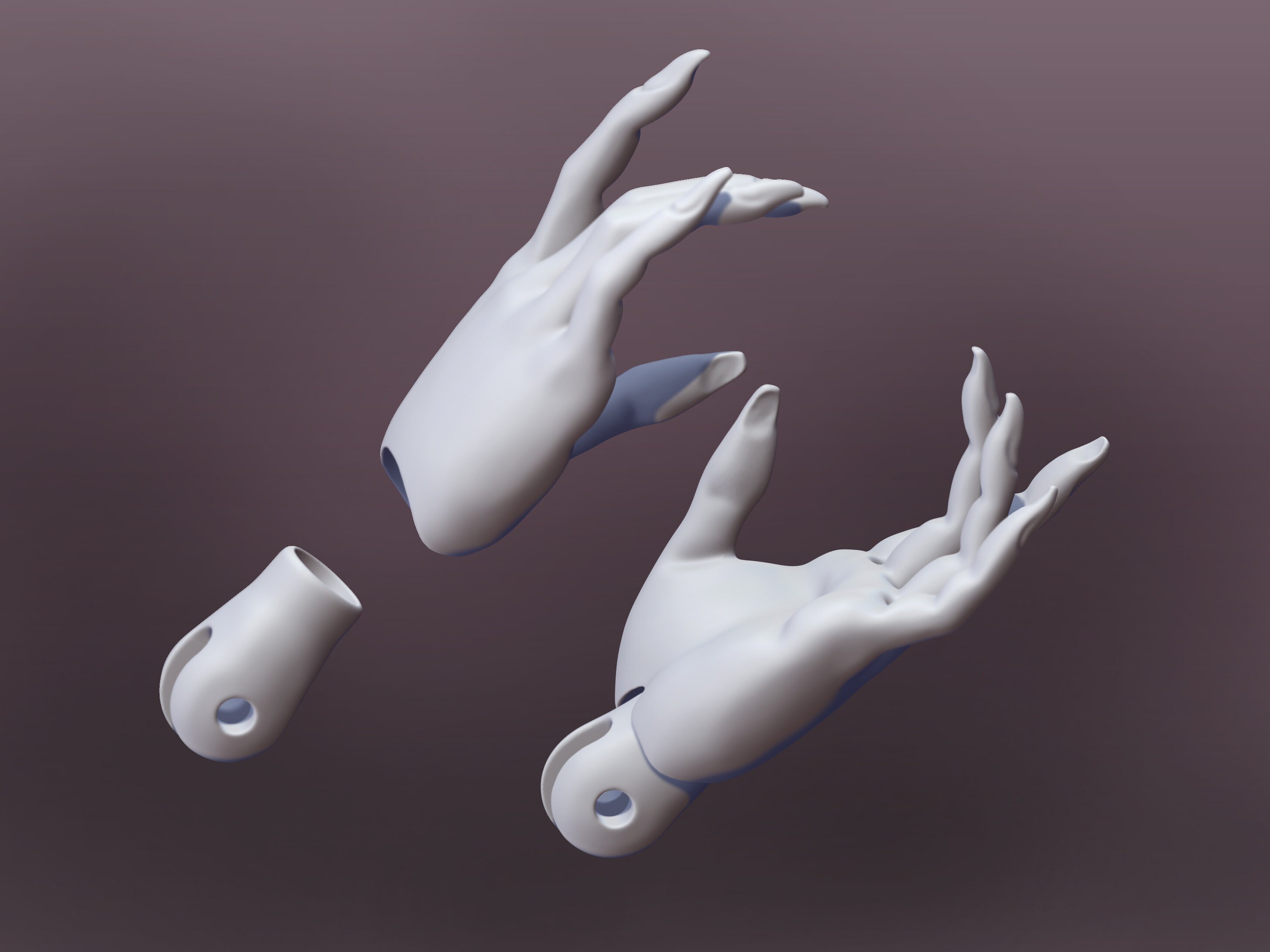 3D STL Hands With Magnets Female Doll Classic BJD Girl - Etsy