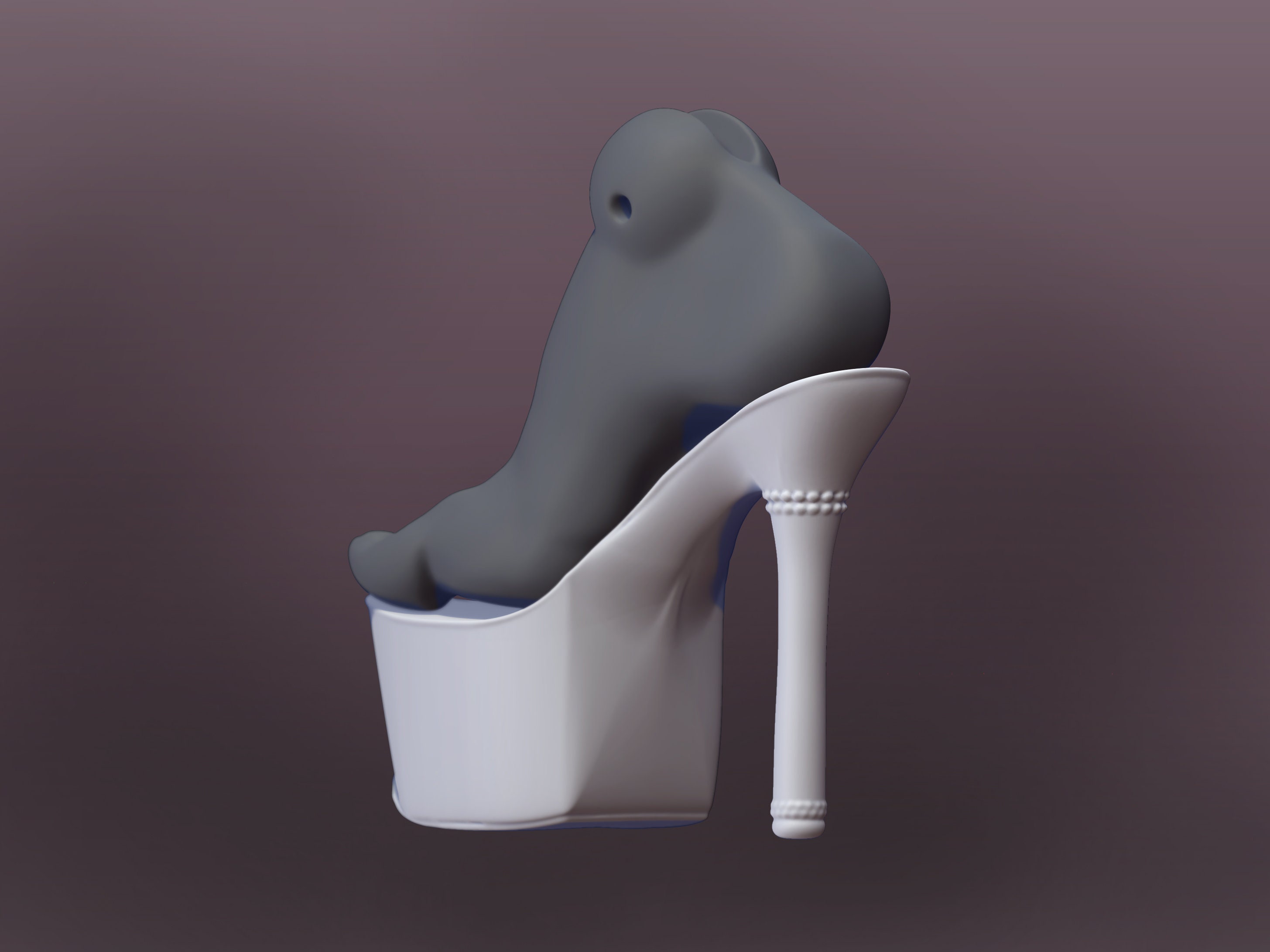 3D STL Shoes Doll BJD High Heel - Etsy