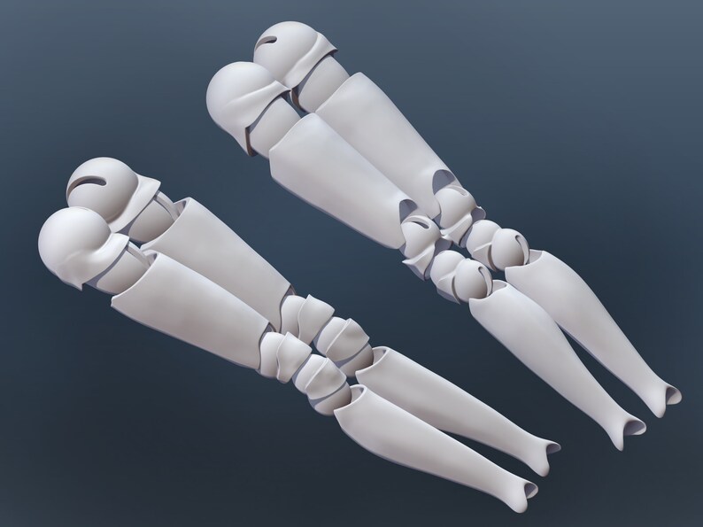 Young Male Slim Legs — Modular Masculine BJD 3D Model for 32cm Dolls - Etsy