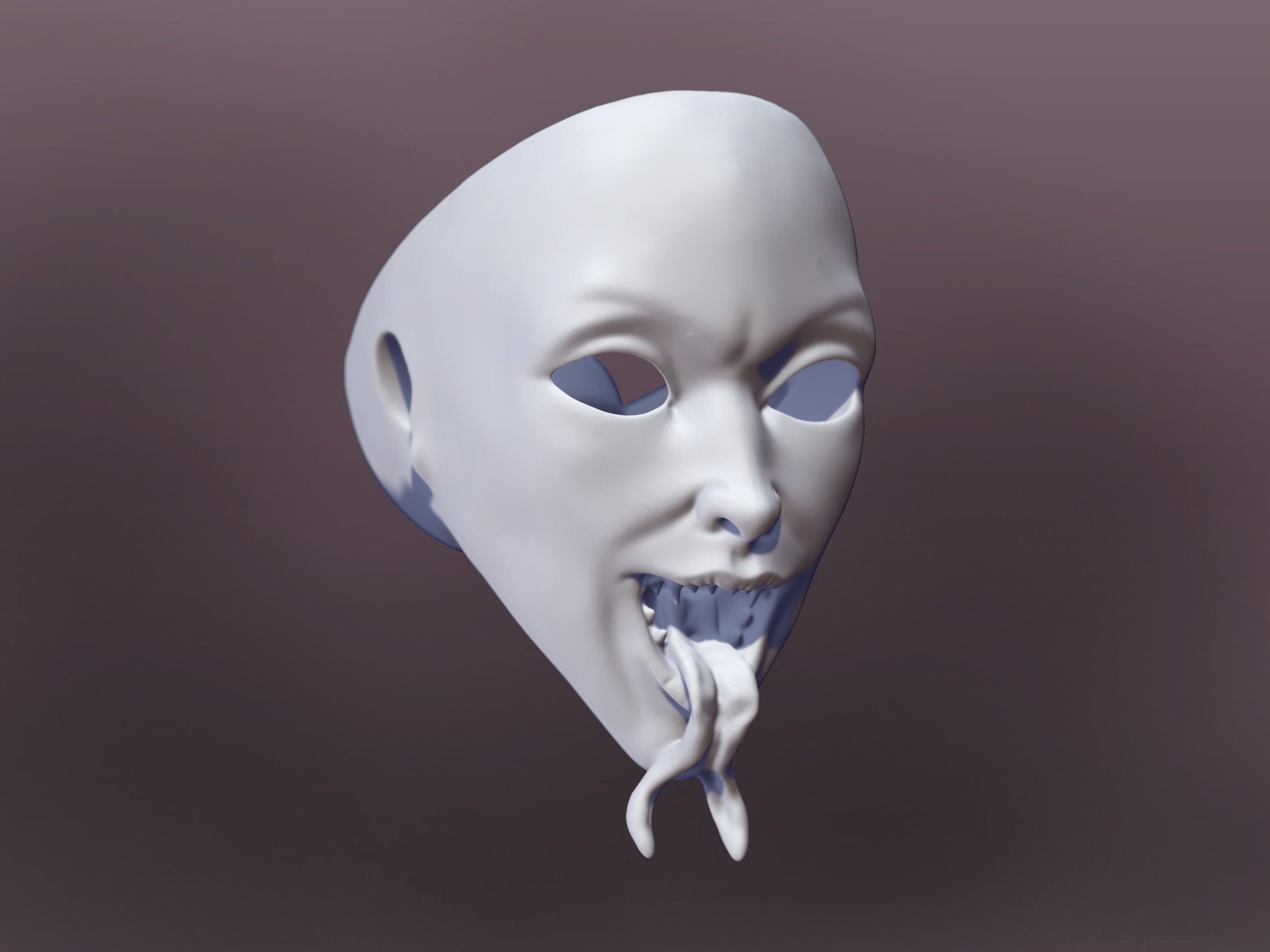 3D STL Kali Demon Face Doll Classic BJD Snake Tongue - Etsy