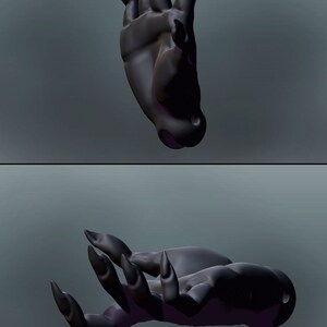 3D STL Men's Hands Doll BJD Werewolf, Demon, Wolf, Fox, Cat, Sharp ...