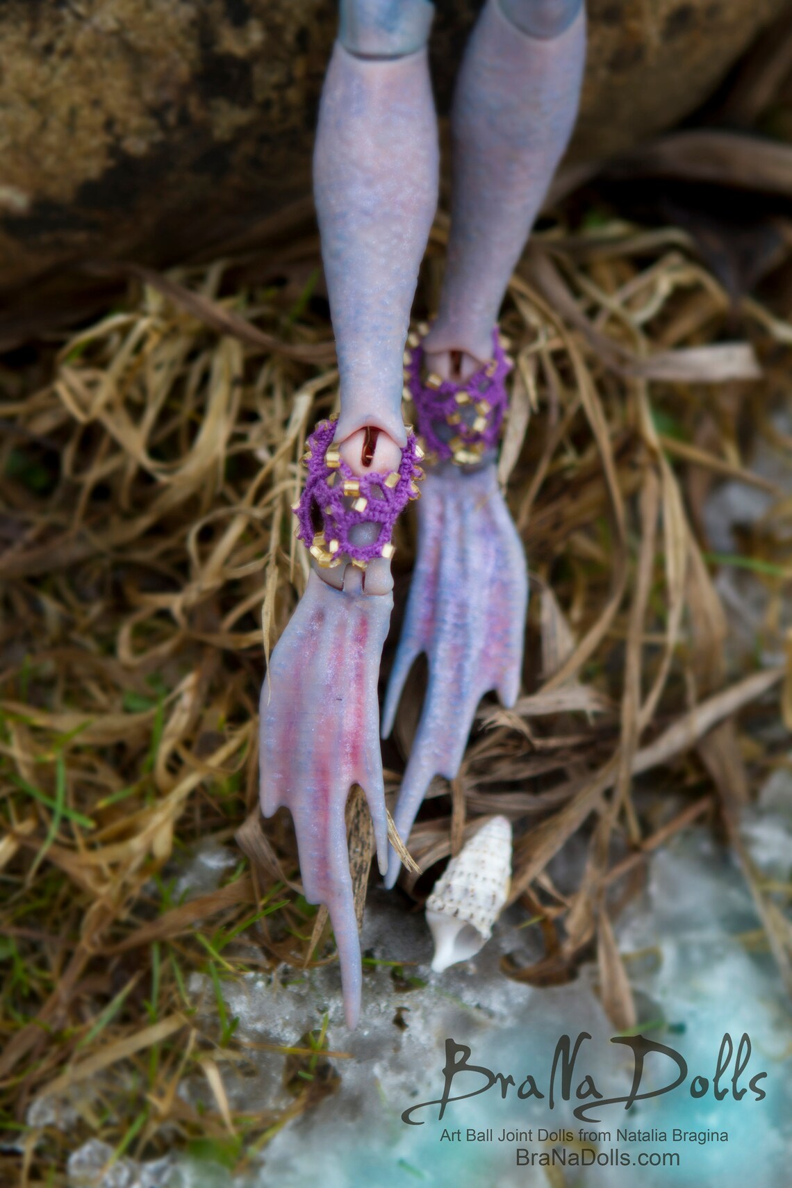 3D STL Feet Mermaid Amphibian Doll Movable Fingers BJD - Etsy