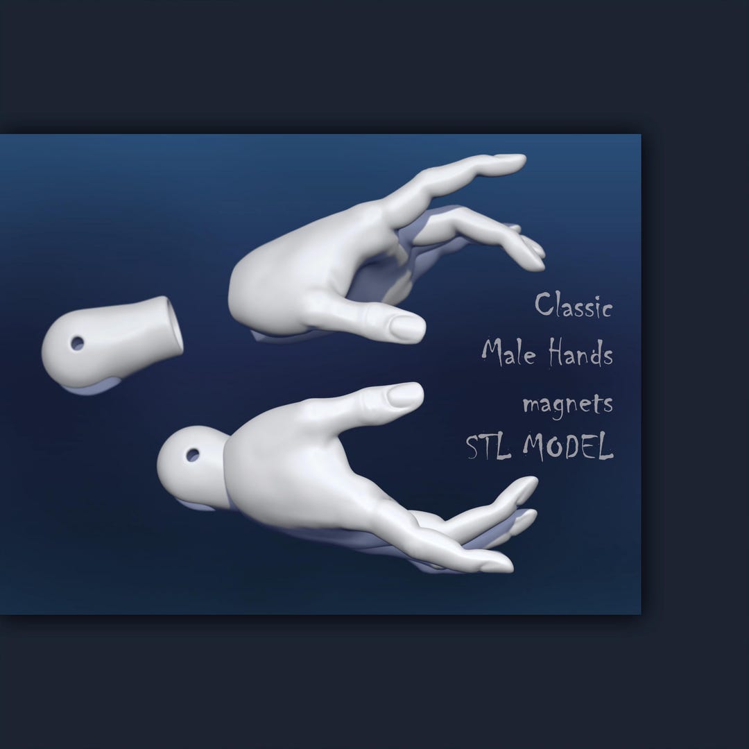 Magnetic Hands 3d Model Ball Jointed Doll 3d Print File 3d Print Bjd 3d ...
