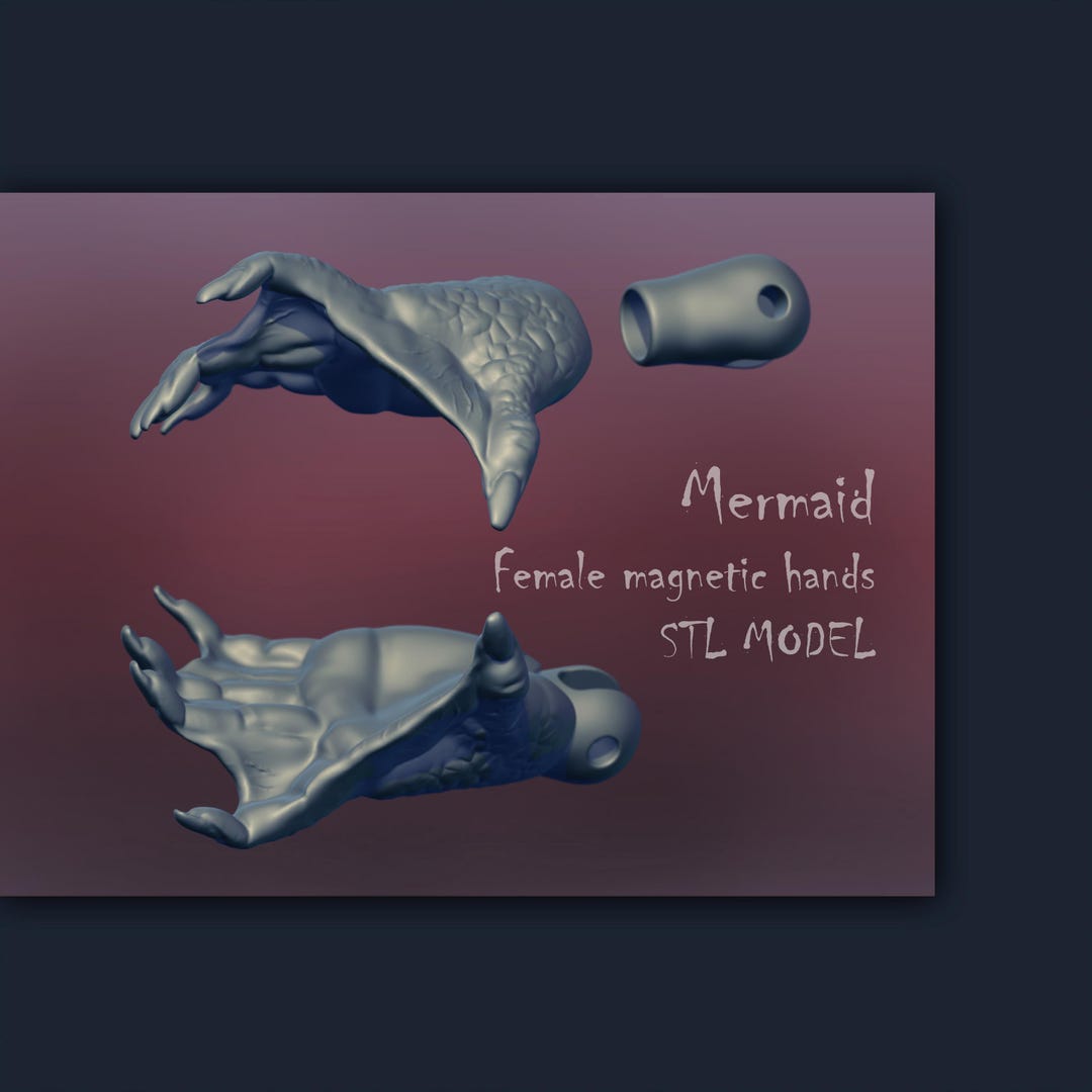 3D Printer Mermaid Art Doll: BJD Siren STL Model - Etsy