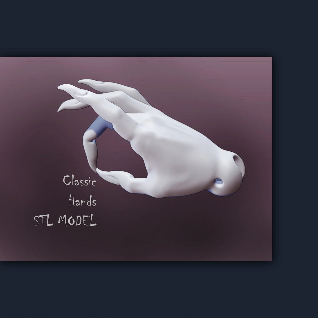 3D STL Hands Female Doll Classic BJD Sharp Nails Werewolf Girl - Etsy