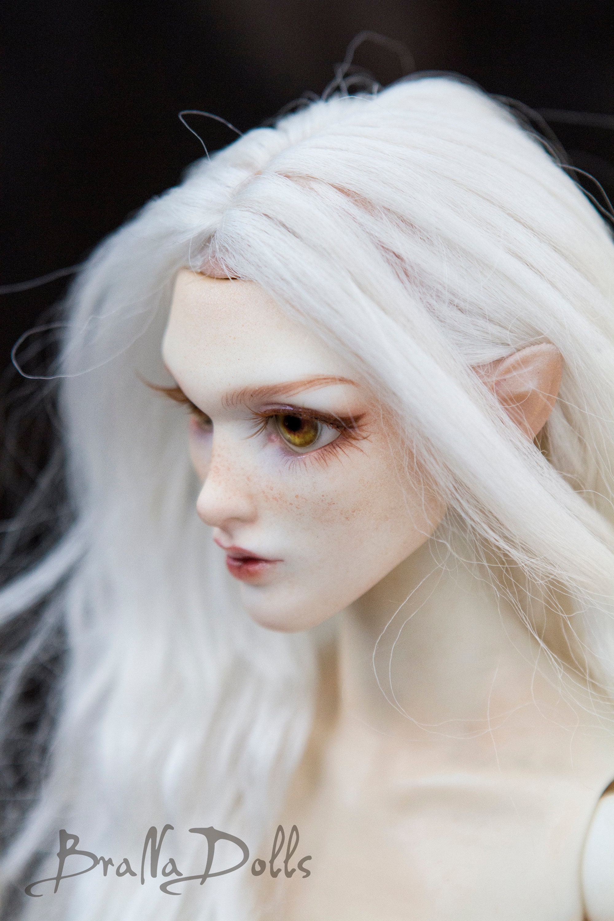 Classical European Female Head — Realistic Modular BJD 3D Model for ...
