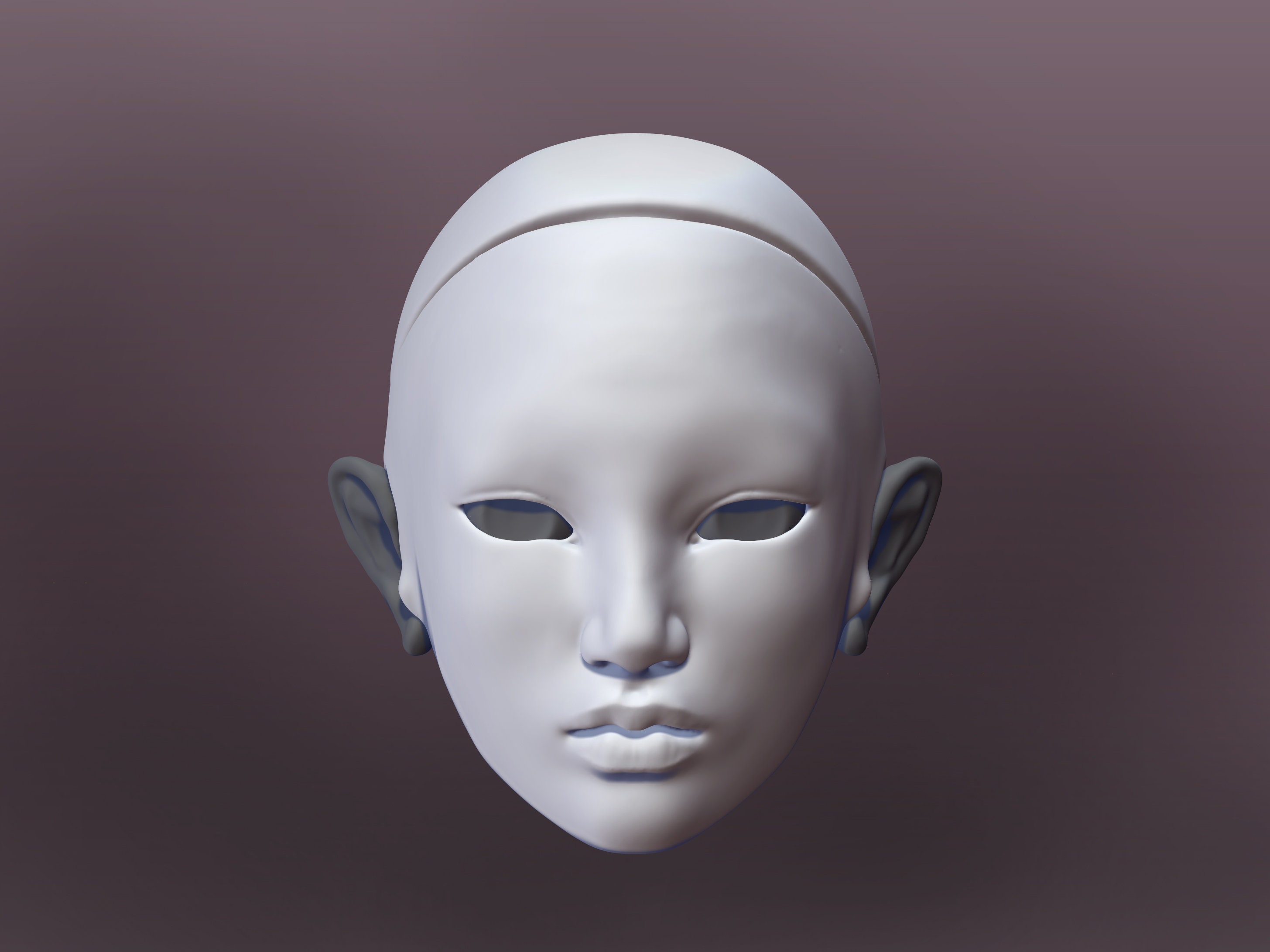 3D STL Asian Head Female Doll Classic BJD - Etsy