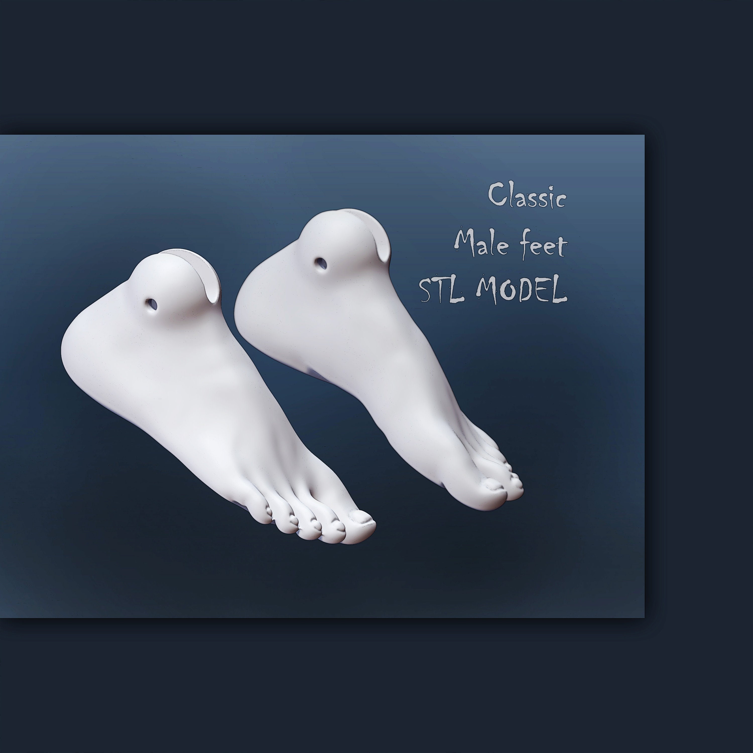 3D STL Men's Feet Doll Classic BJD Boy - Etsy