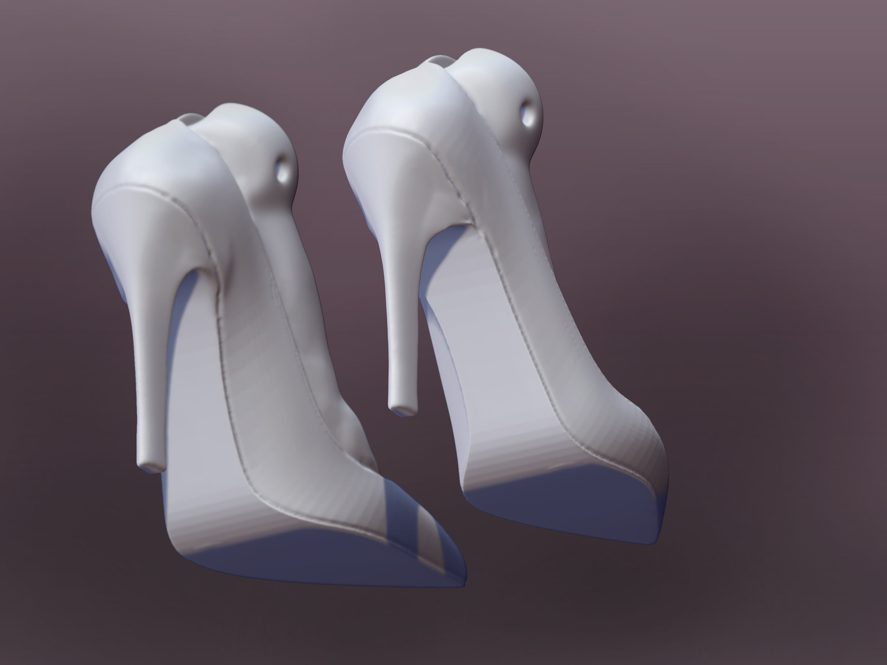 3D STL High Heel Shoes Doll Classic BJD - Etsy