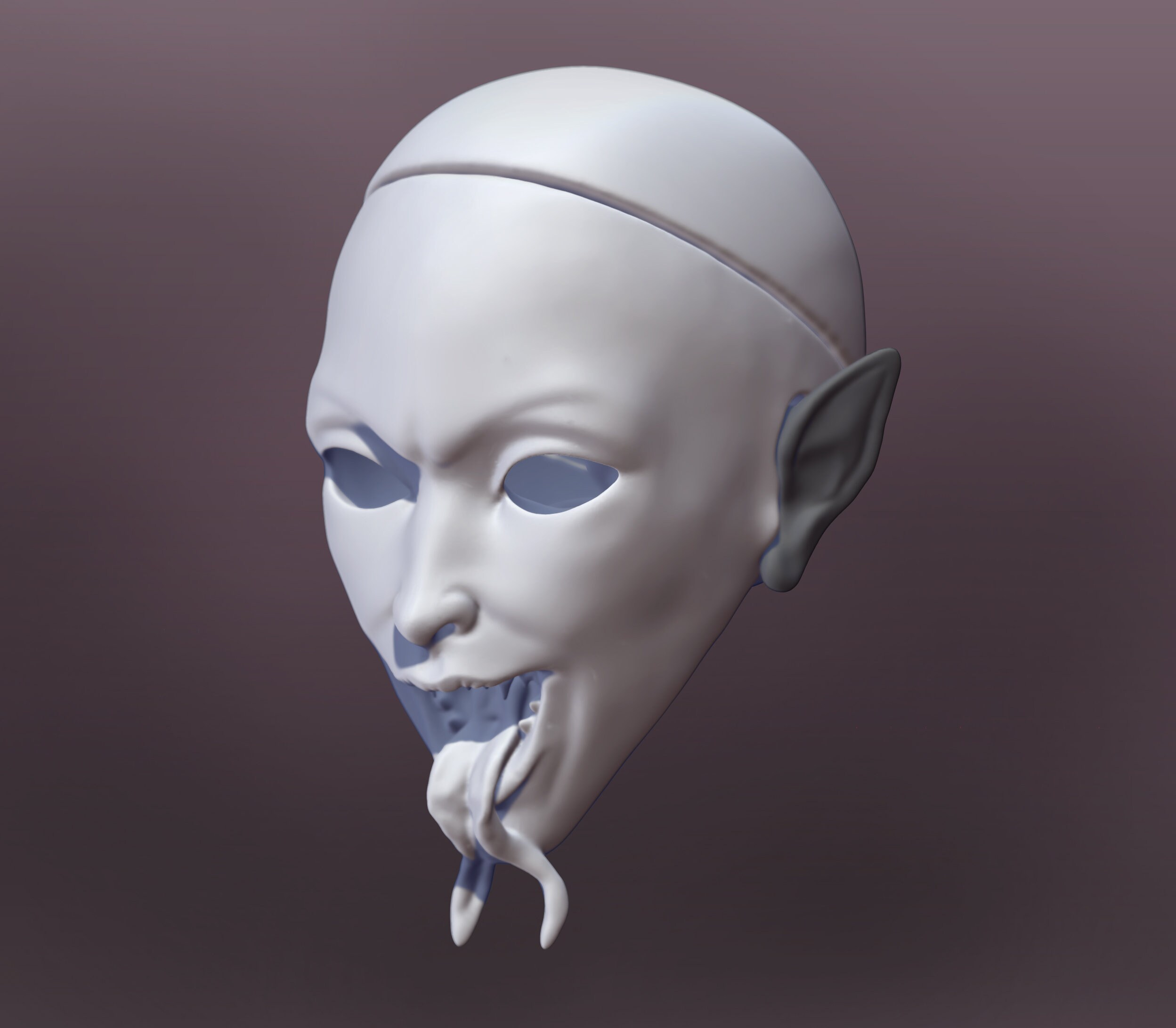 3D STL Kali Demon Face Doll Classic BJD Snake Tongue - Etsy