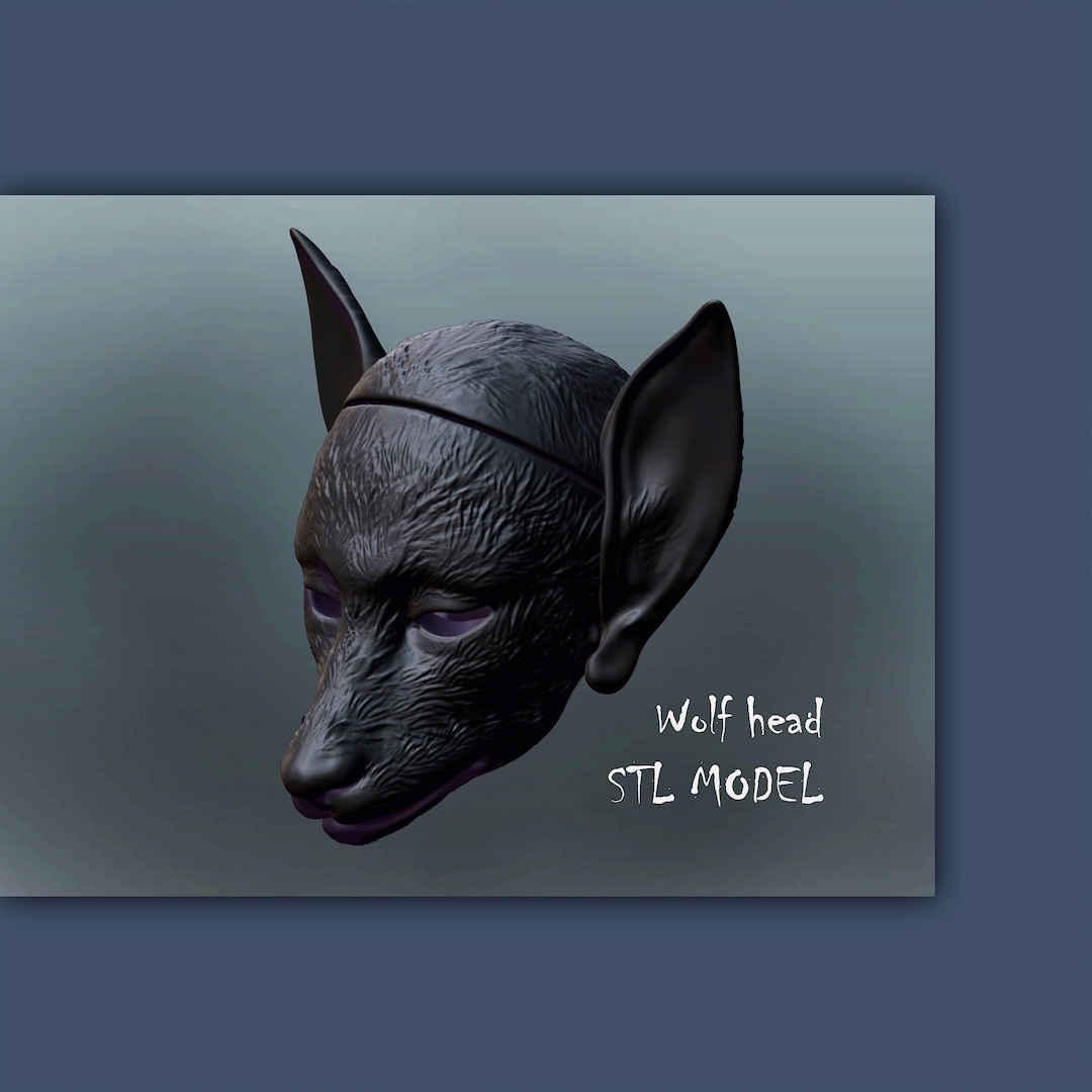 3D STL Wolf Head Doll BJD Werewolf, Demon, Wolf, Fox - Etsy