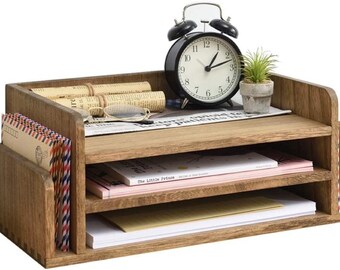 Wood Desk Organizer - Etsy