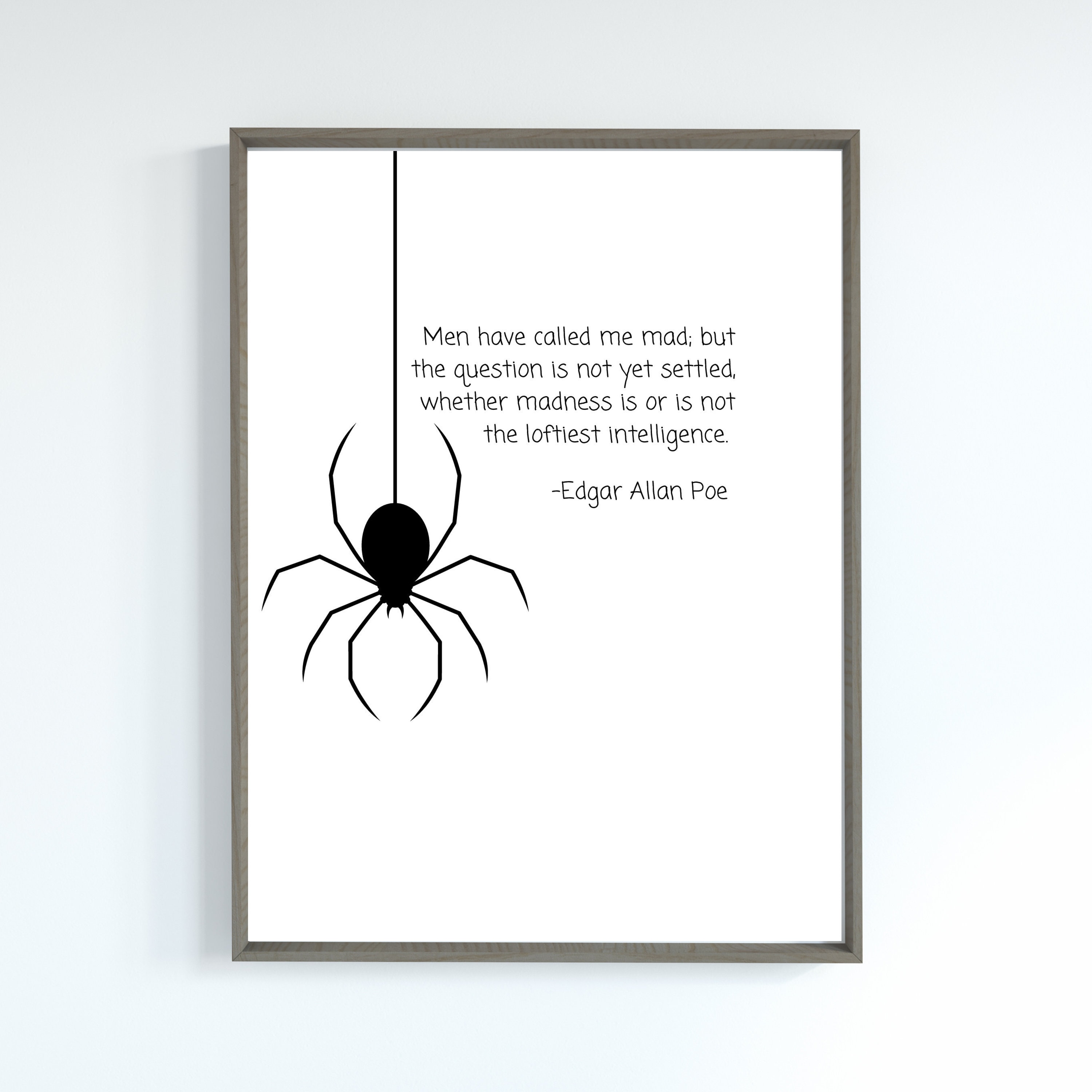 Edgar Allan Poe Printable Wall Art / Edgar Allan Poe Quote / Edgar ...