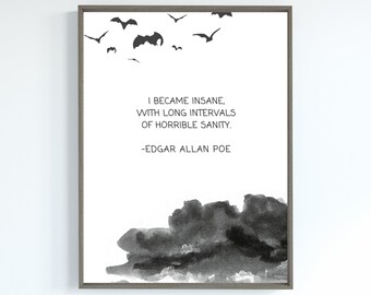 Edgar Allan Poe Art - Etsy