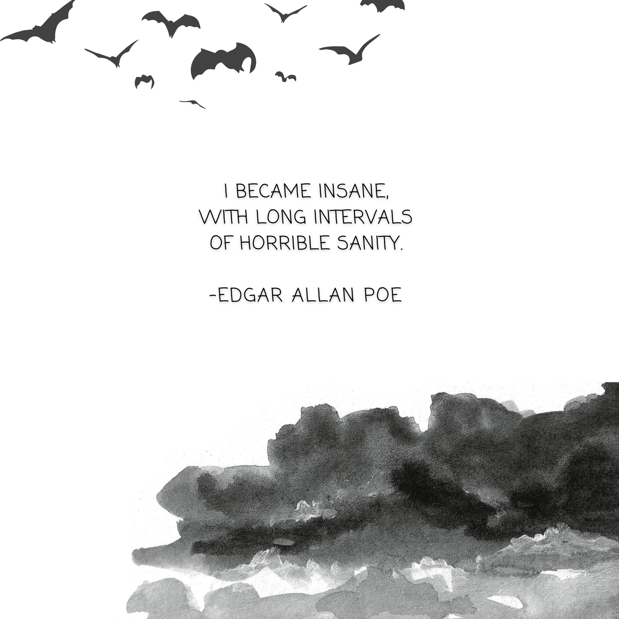 Edgar Allan Poe Printable Wall Art / Edgar Allan Poe Quote / Edgar ...