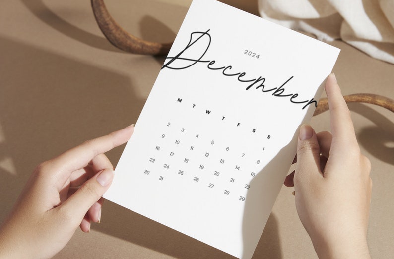 2024 Calendar Printable Calendar 2024 Monthly Calendar 2024 Portrait ...