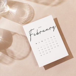 2024 Calendar Printable Calendar 2024 Monthly Calendar 2024 Portrait ...