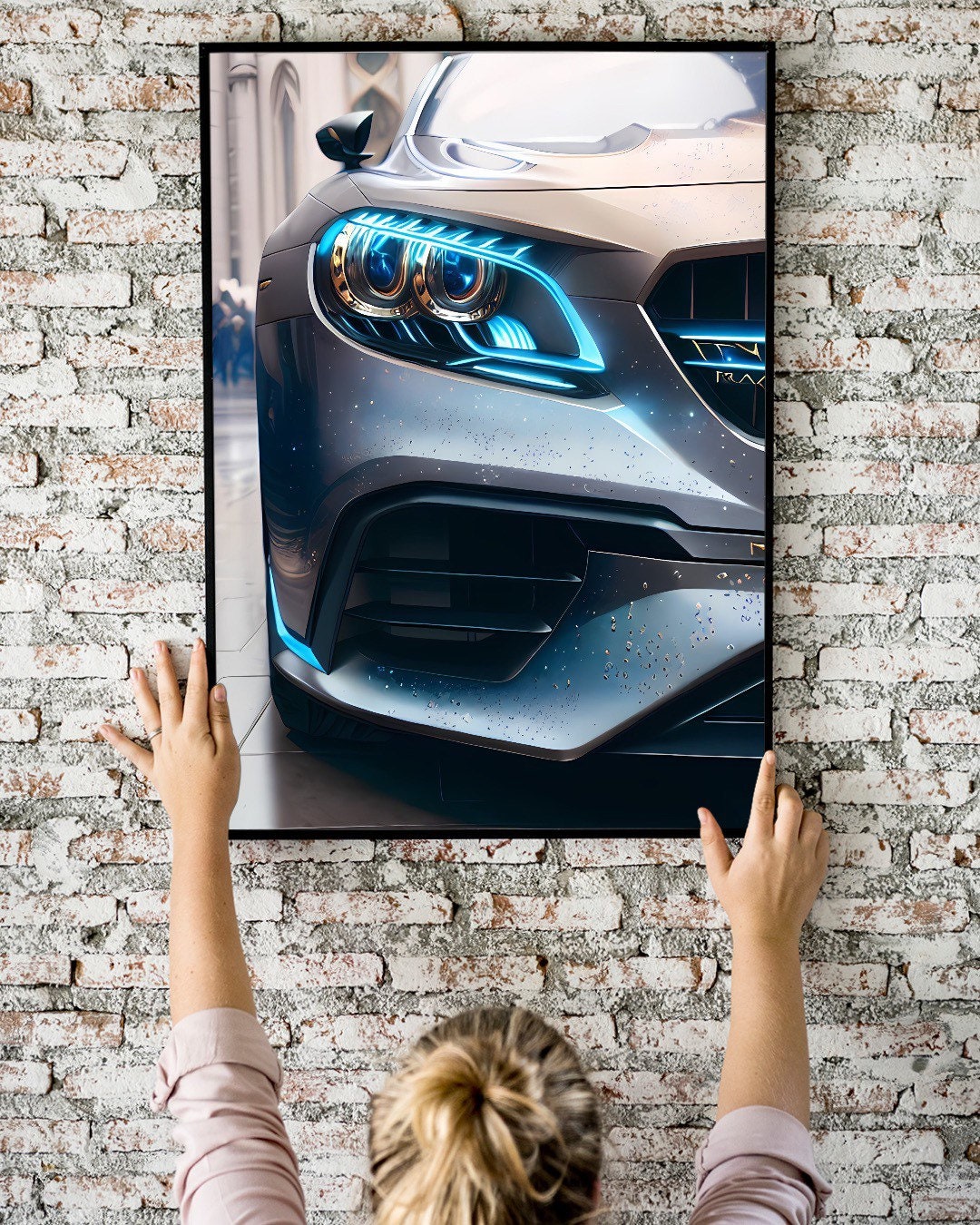 Mercedes 3D Drawing (printable) - Etsy