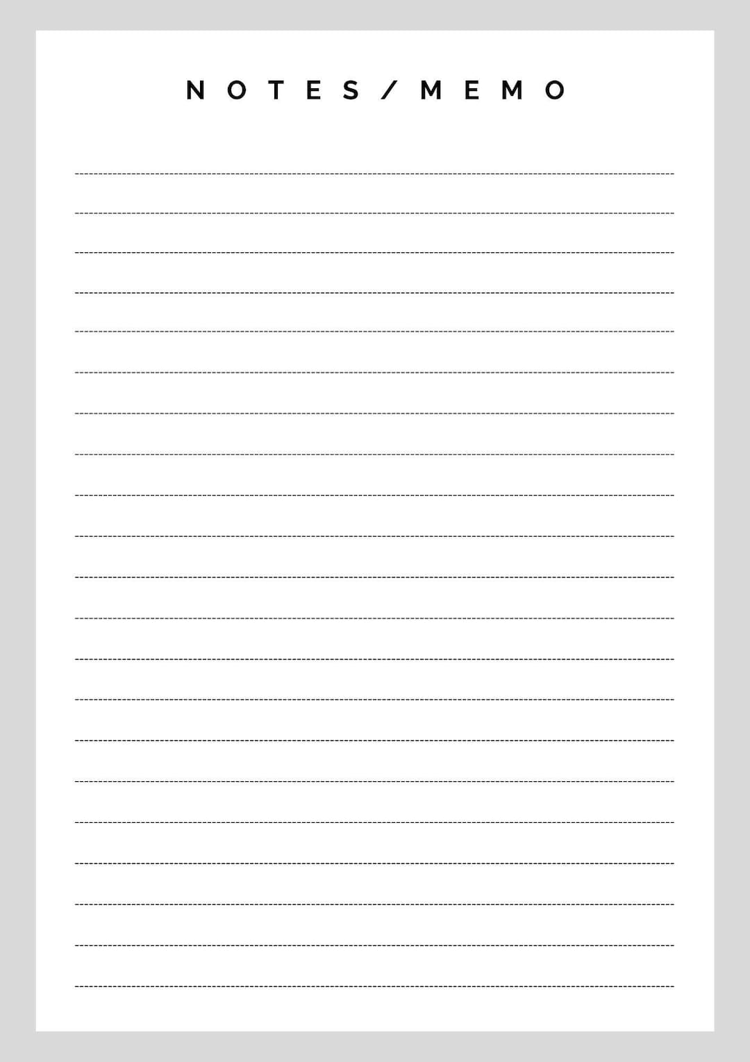 Printable Memos/notes Page - Etsy