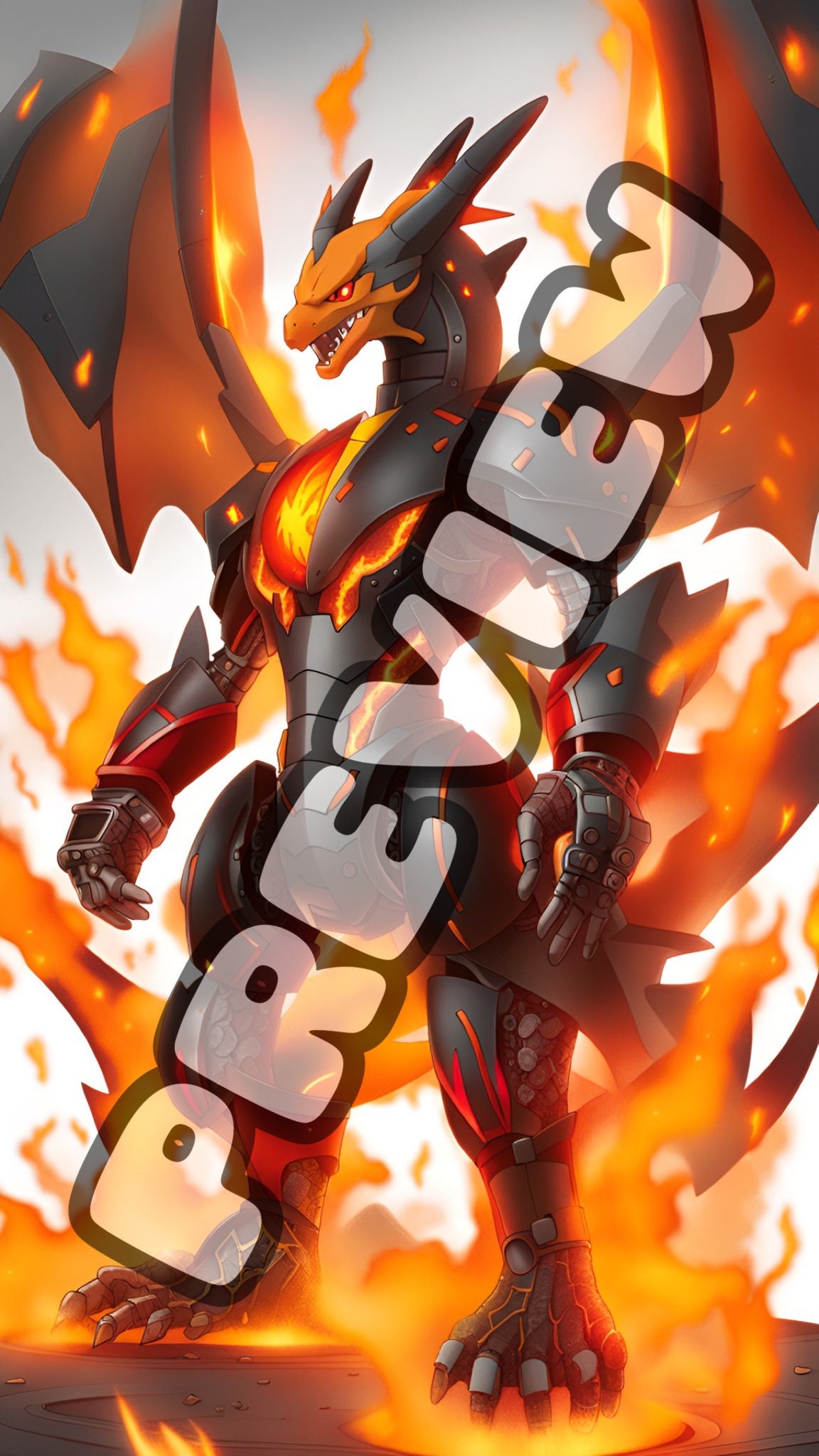 Bocetos Del Dragón Cyborg Coleccionables - Etsy