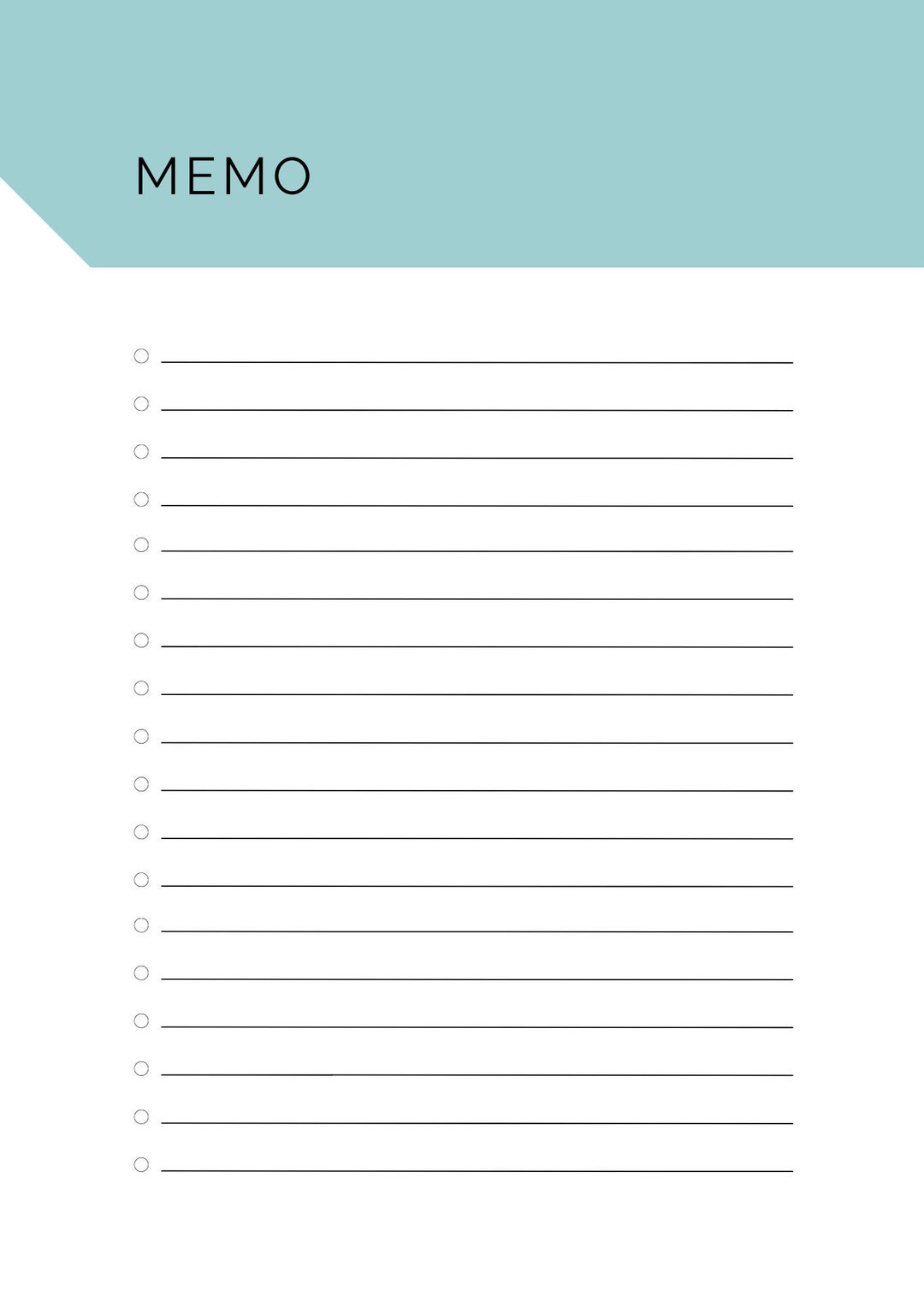 Printable Memo Page - Etsy