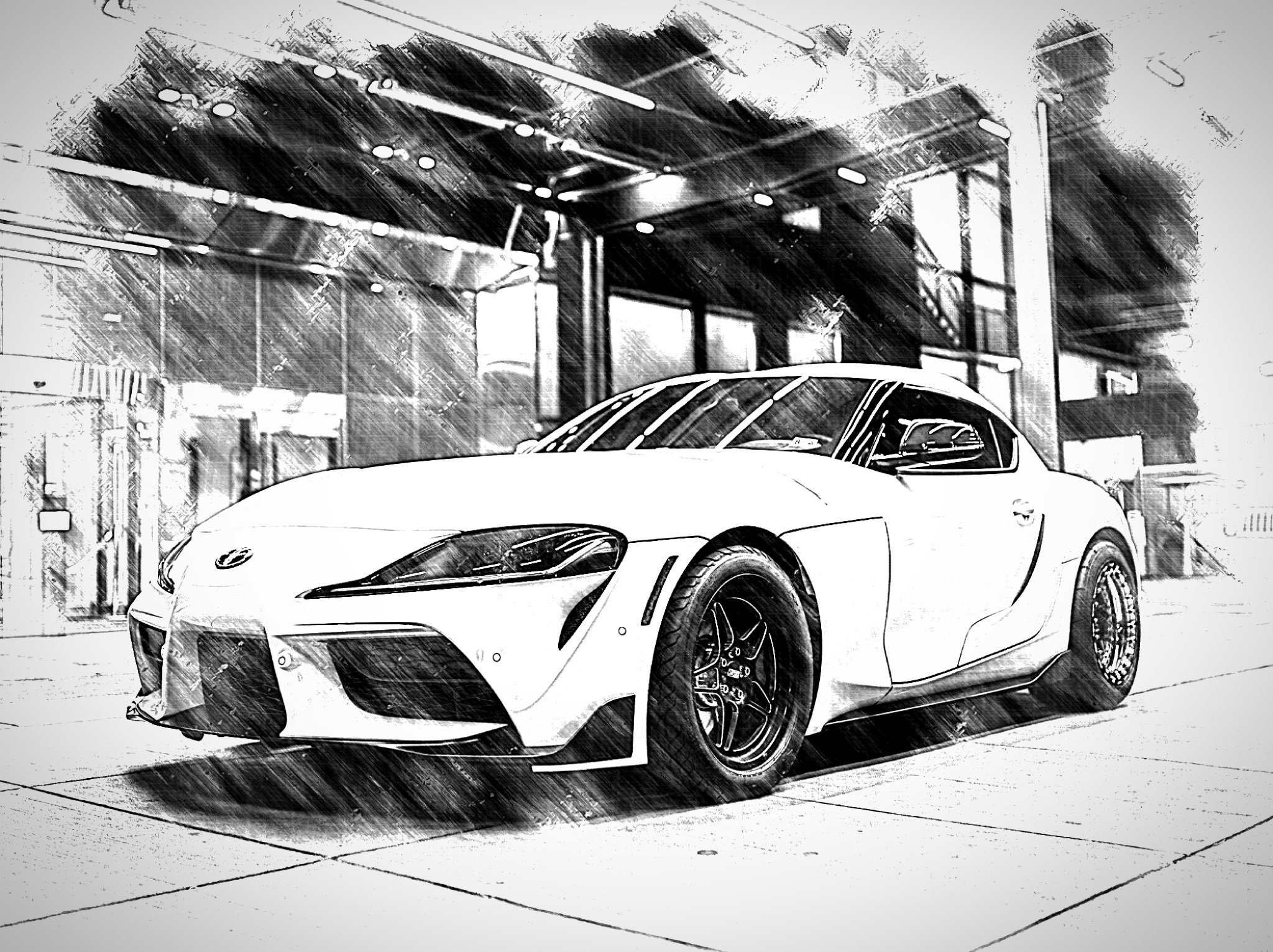 Automotive Colouring Pages (printable) - Etsy